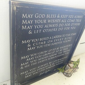 FOREVER YOUNG Large Sign | Bob Dylan Lyrics | Song Lyric Sign | Rod ...