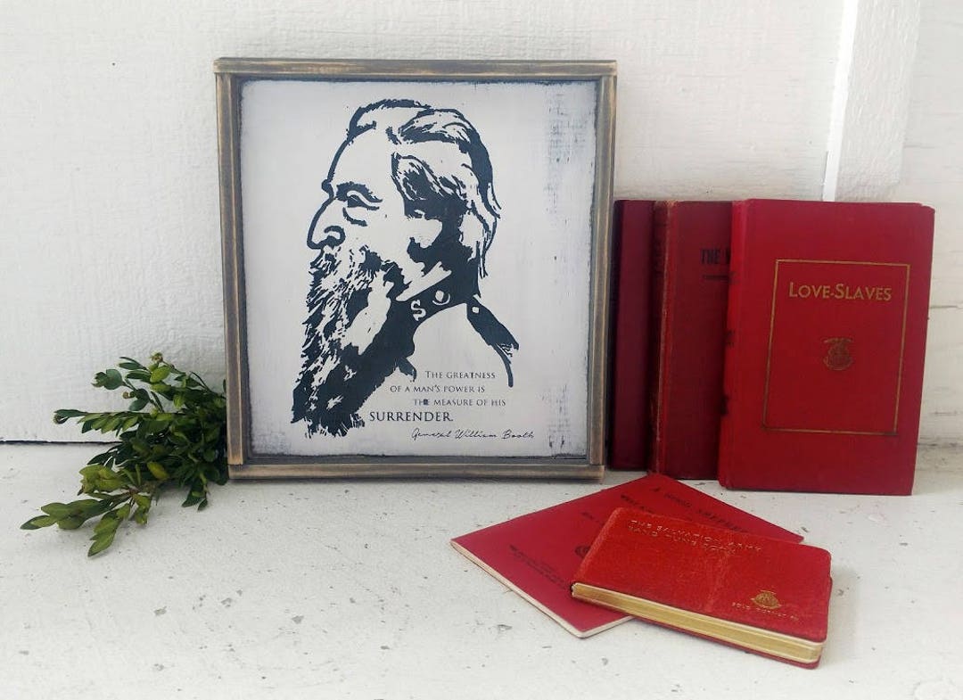 WILLIAM BOOTH // the Salvation Army Wood Sign // Surrender ...