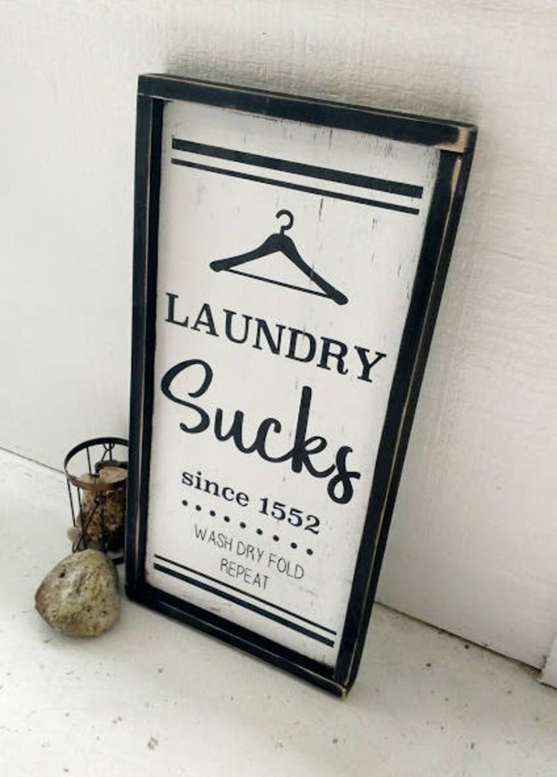 Laundry Sucks Wood Sign Laundry Room Decor Vintage Sign Etsy