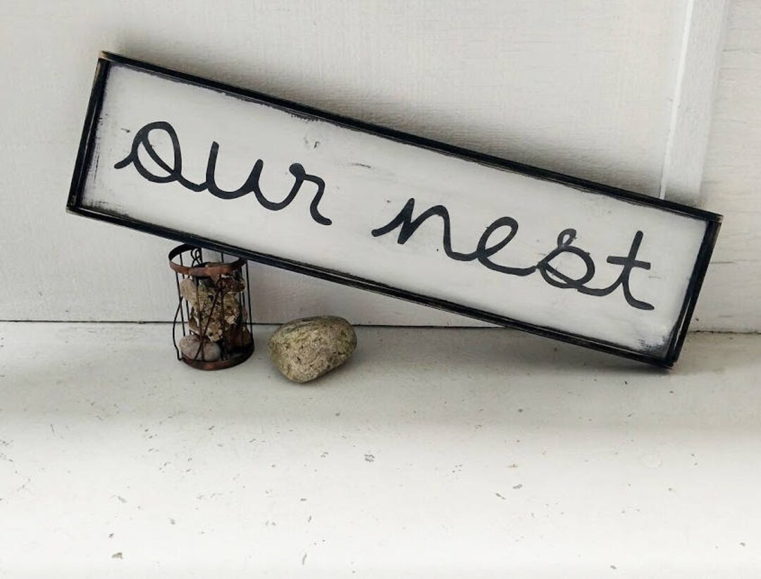 OUR NEST Wood Sign // Our Home // Welcome to Our Home // Wood Sign ...