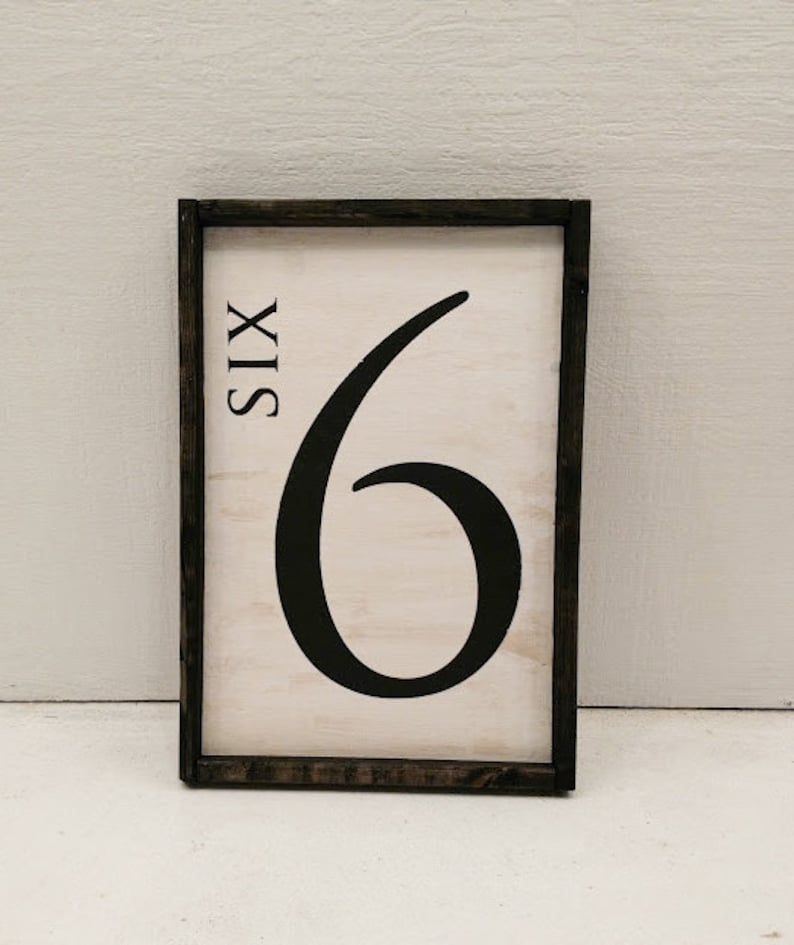 WOOD NUMBER SIGN Vintage Number Sign Family Number Sign - Etsy