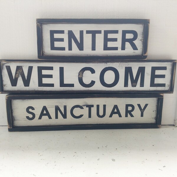 Sanctuary Sign - Etsy