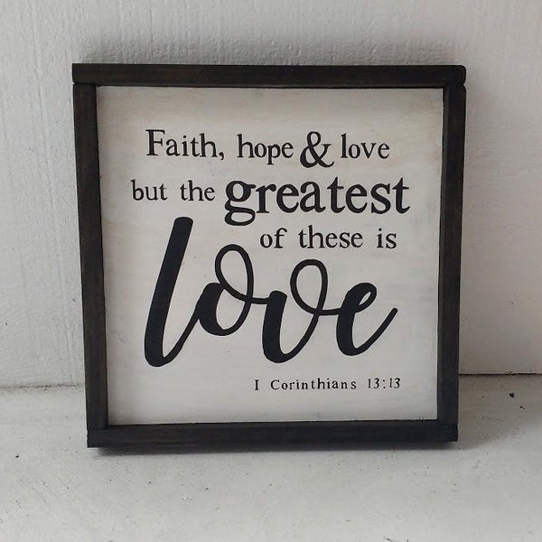 The Greatest is Love - Etsy