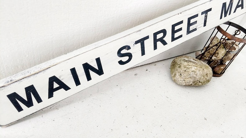 MAIN ST. MARKET Wood Sign / Kitchen Sign / Farmhouse Sign / | Etsy