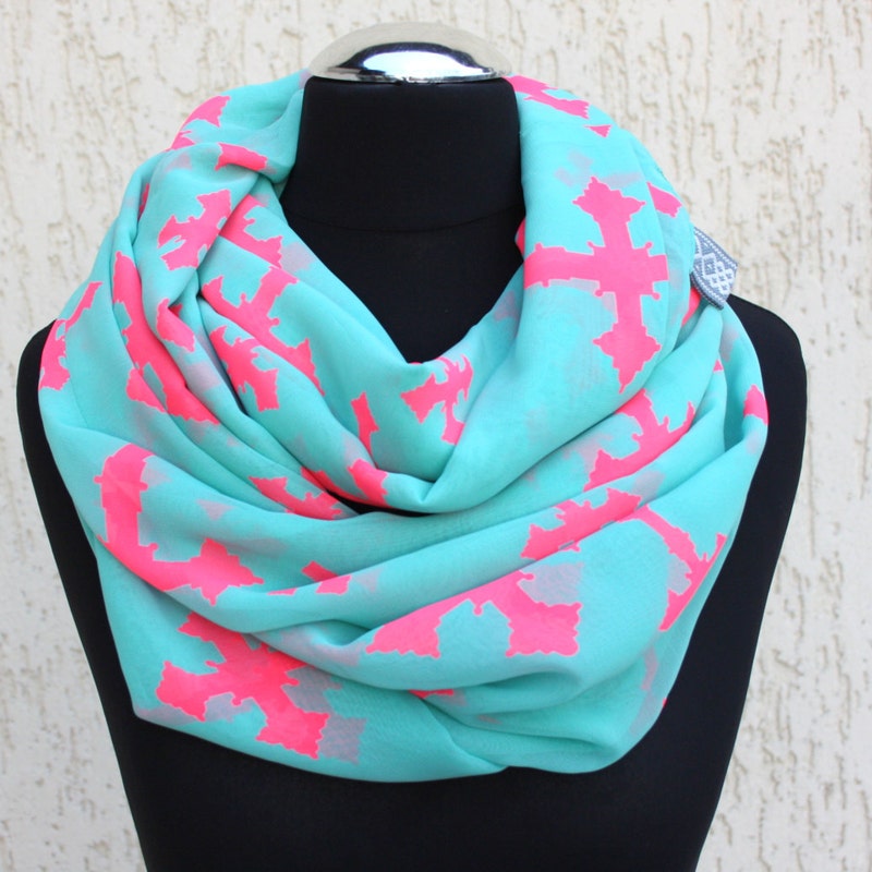 Cross Infinity Scarf - Etsy