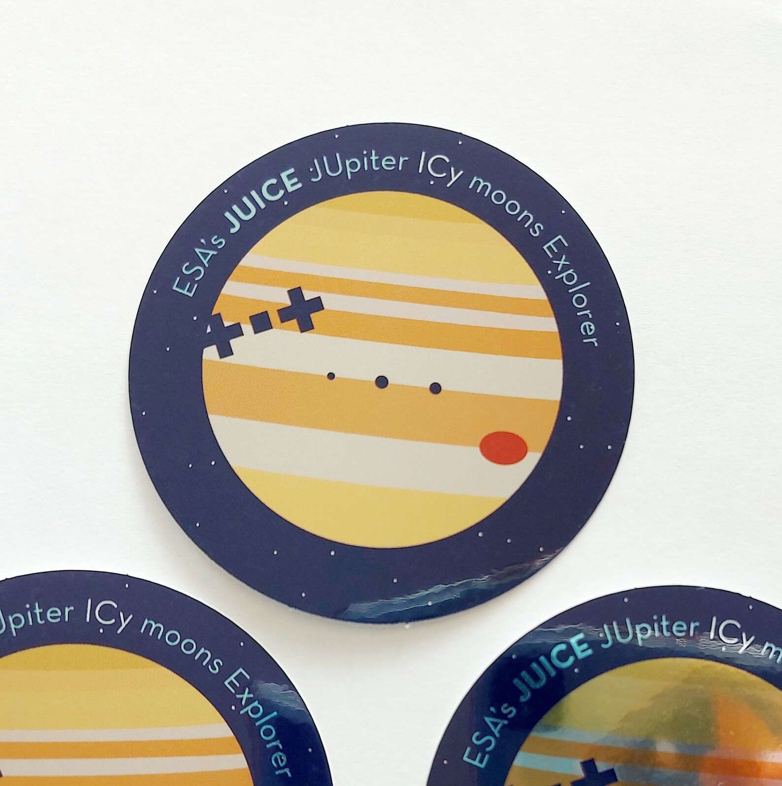 Sticker JUICE Jupiter Icy Moons Explorer, Vinyl Sticker, Reimagined ...