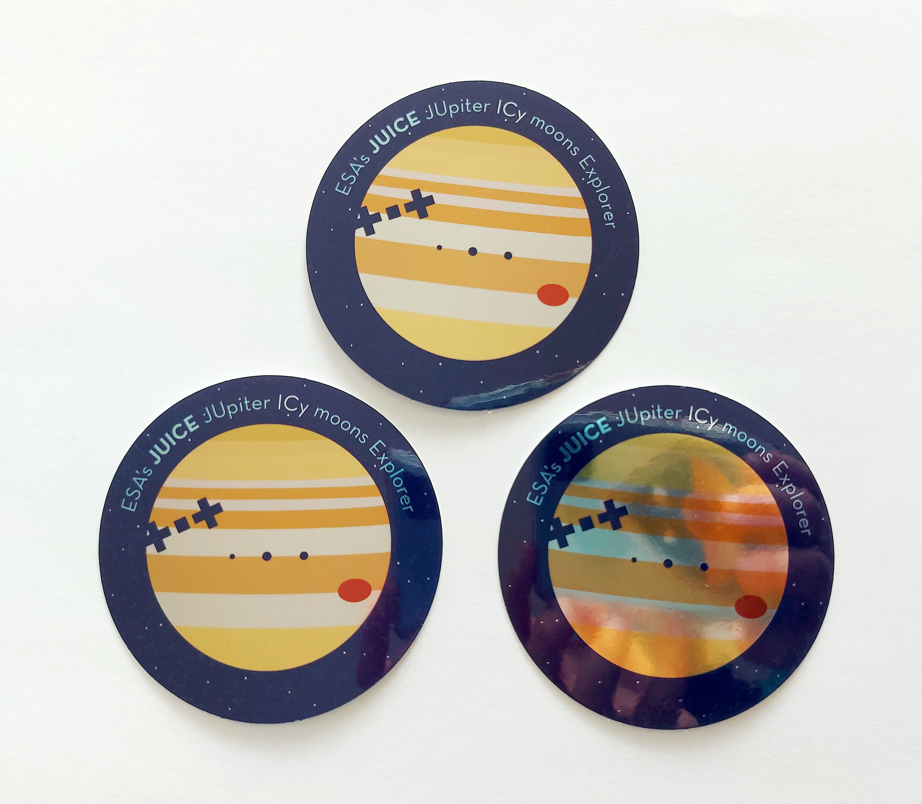 Sticker JUICE Jupiter Icy Moons Explorer, Vinyl Sticker, Reimagined ...