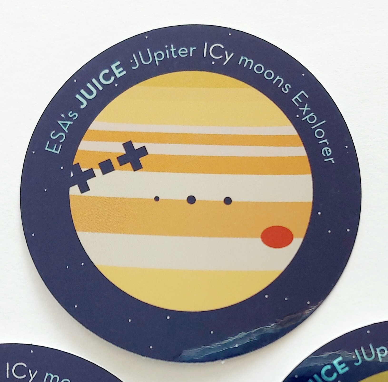 Sticker JUICE Jupiter Icy Moons Explorer, Vinyl Sticker, Reimagined ...