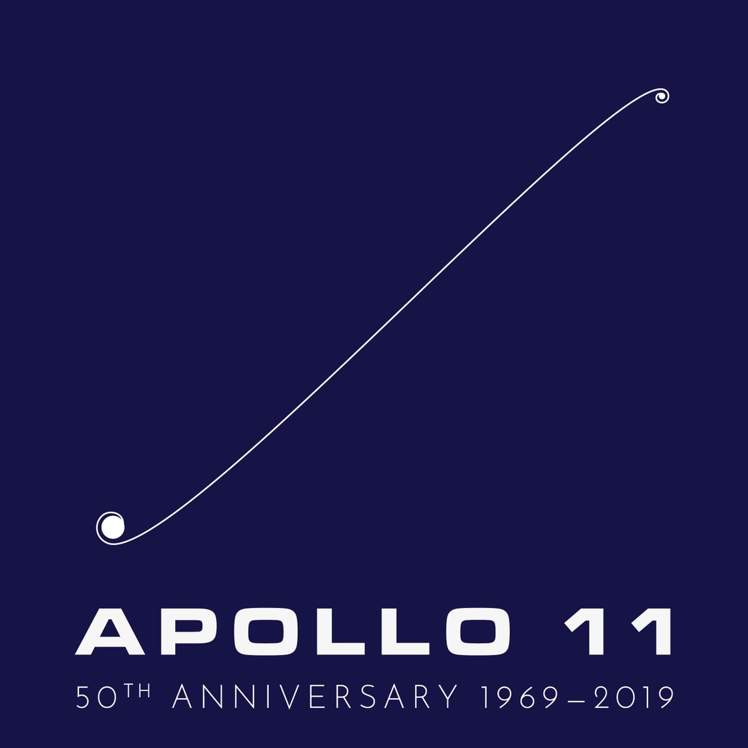 Apollo 11 Moon Landing 50th Anniversary Trajectory Space Mission Patch ...