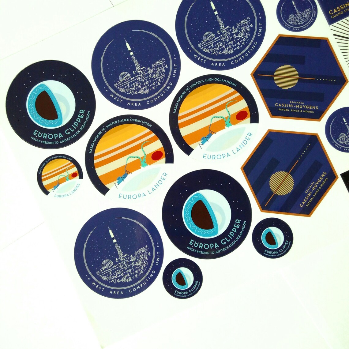 Europa Clipper Mission Sticker: Jupiter Moon Vinyl Decal - Etsy