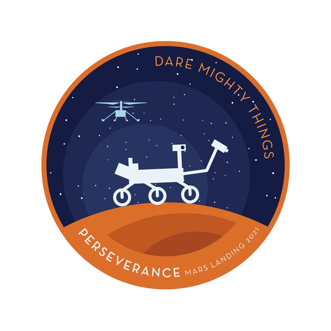 Mars Perseverance Silhouette Night, Vinyl Sticker - Etsy