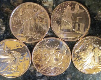 Copper rounds | Etsy