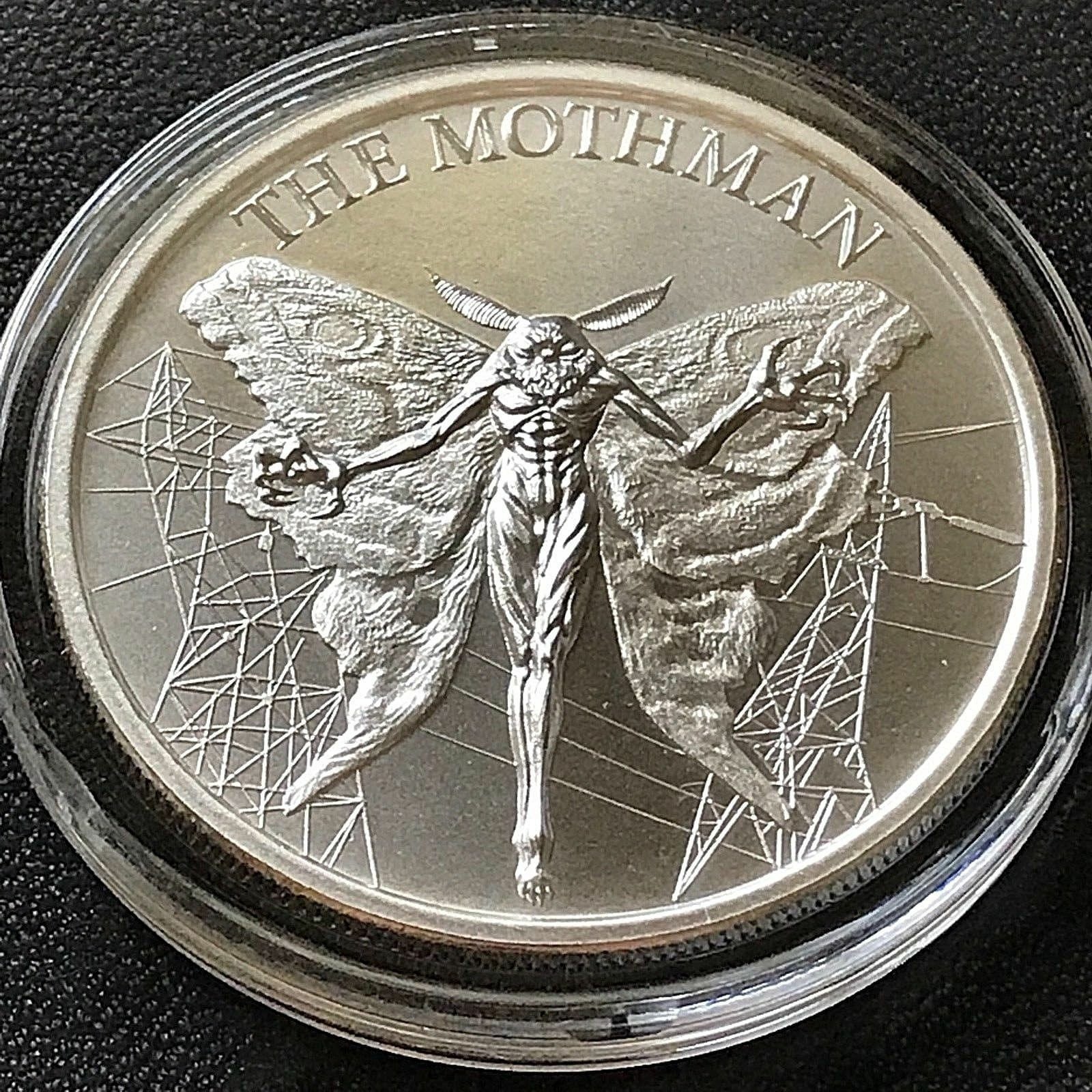 The Mothman 1 oz .999 silver Coin West Virginia Folklore | Etsy