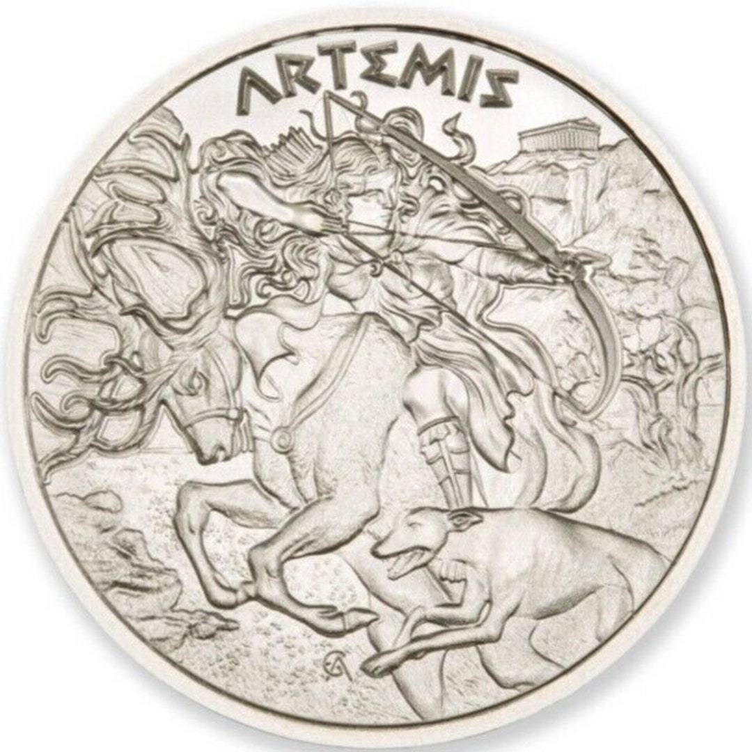 High Relief Artemis the Goddess of Charity 1 OZ .999 Fine Silver ...