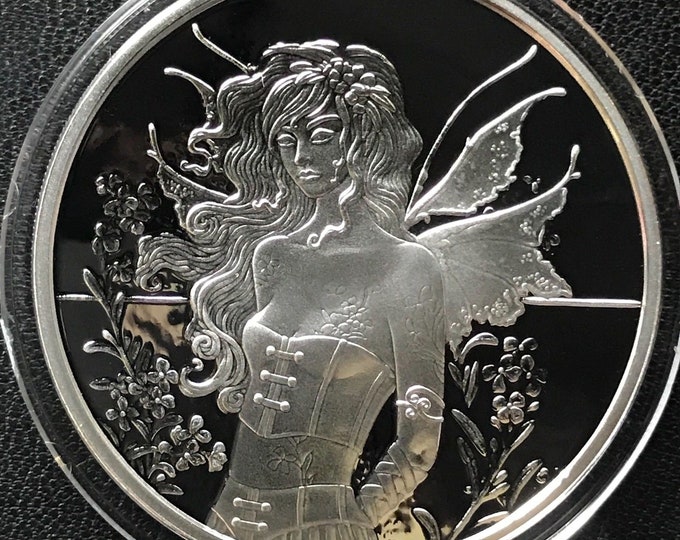 Beautiful Art: Amy Brown Collection (wall Flower) 1 Oz .999 Silver ...