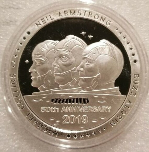 Apollo 11 Crew Neil Armstrong Buzz Aldrin Michael Collins 1 Oz | Etsy