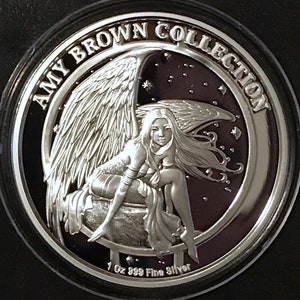 Beautiful Art: Amy Brown Collection wall Flower 1 Oz .999 Silver Proof ...