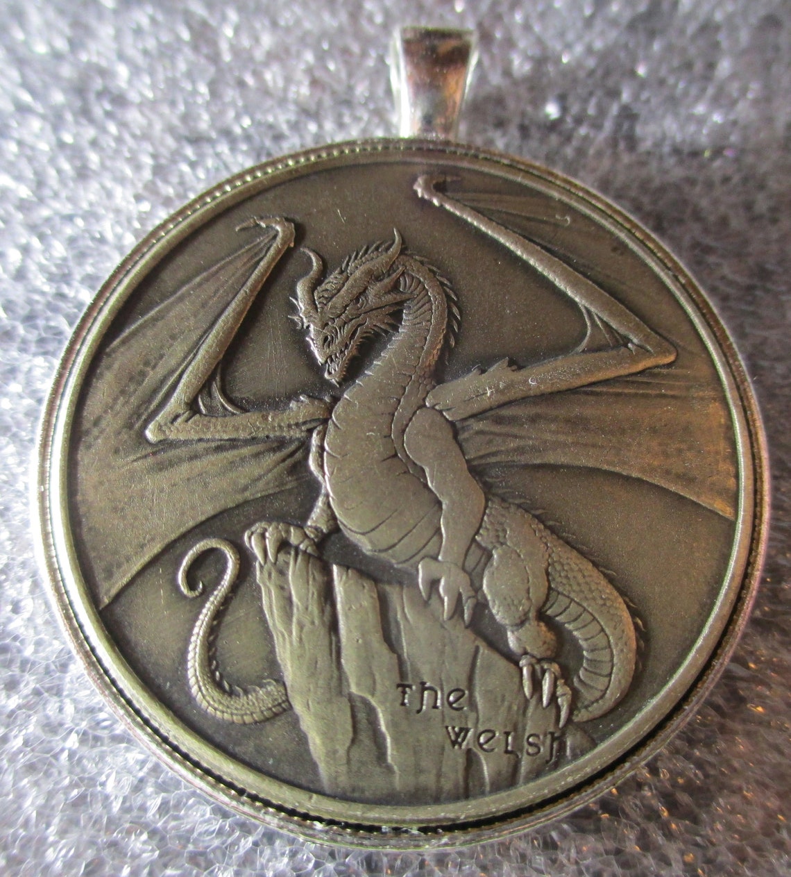 The Welsh Dragon HIGH RELIEF Coin/pendant - Etsy