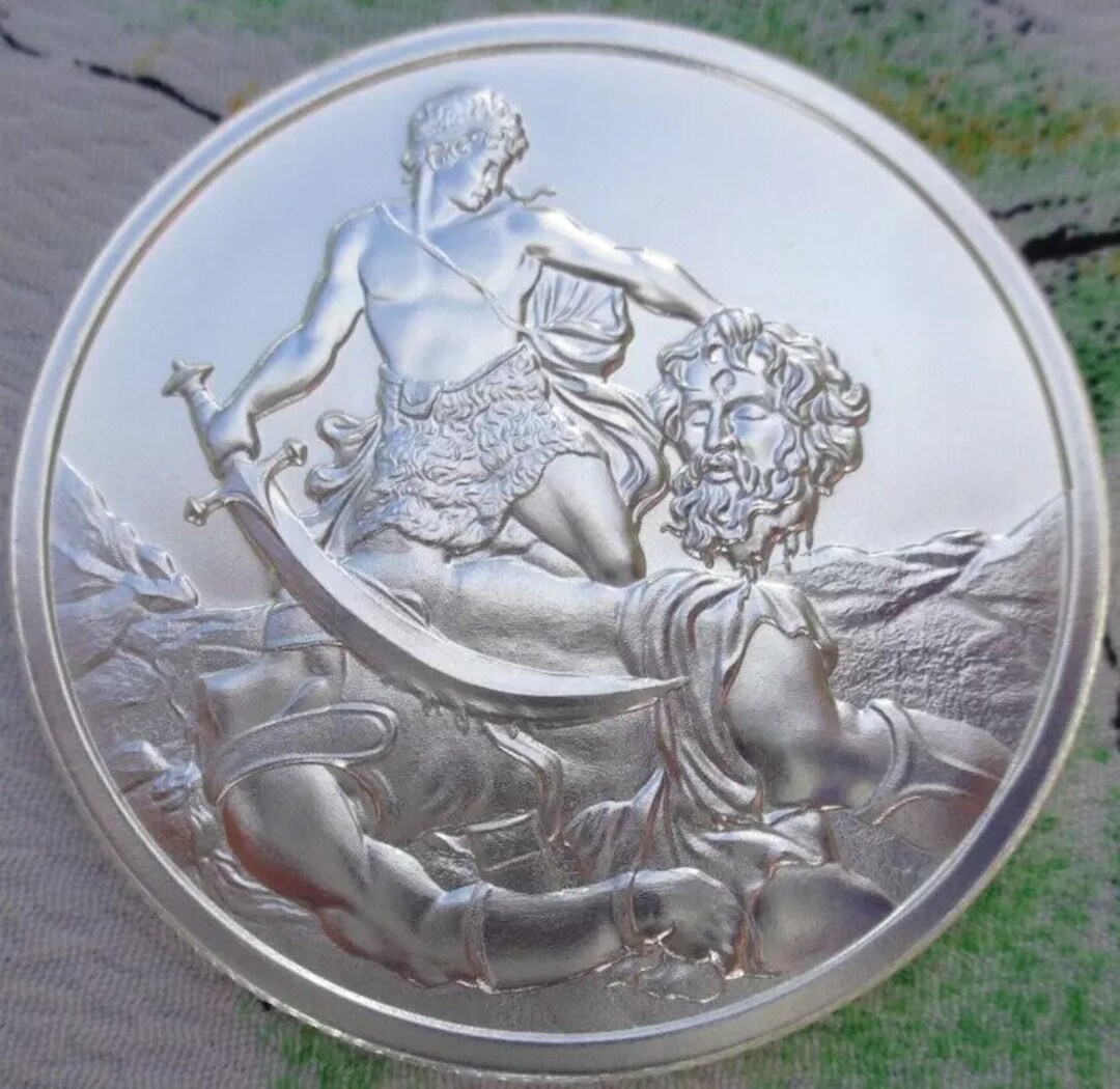 DAVID and GOLIATH Rounds BU .999 Fine Silver 1 Troy Ounce 39 Mm - Etsy