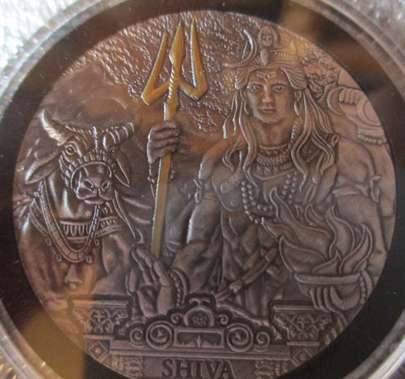 Shiva the Protector of the Universe High Relief COIN/PENDANT - Etsy