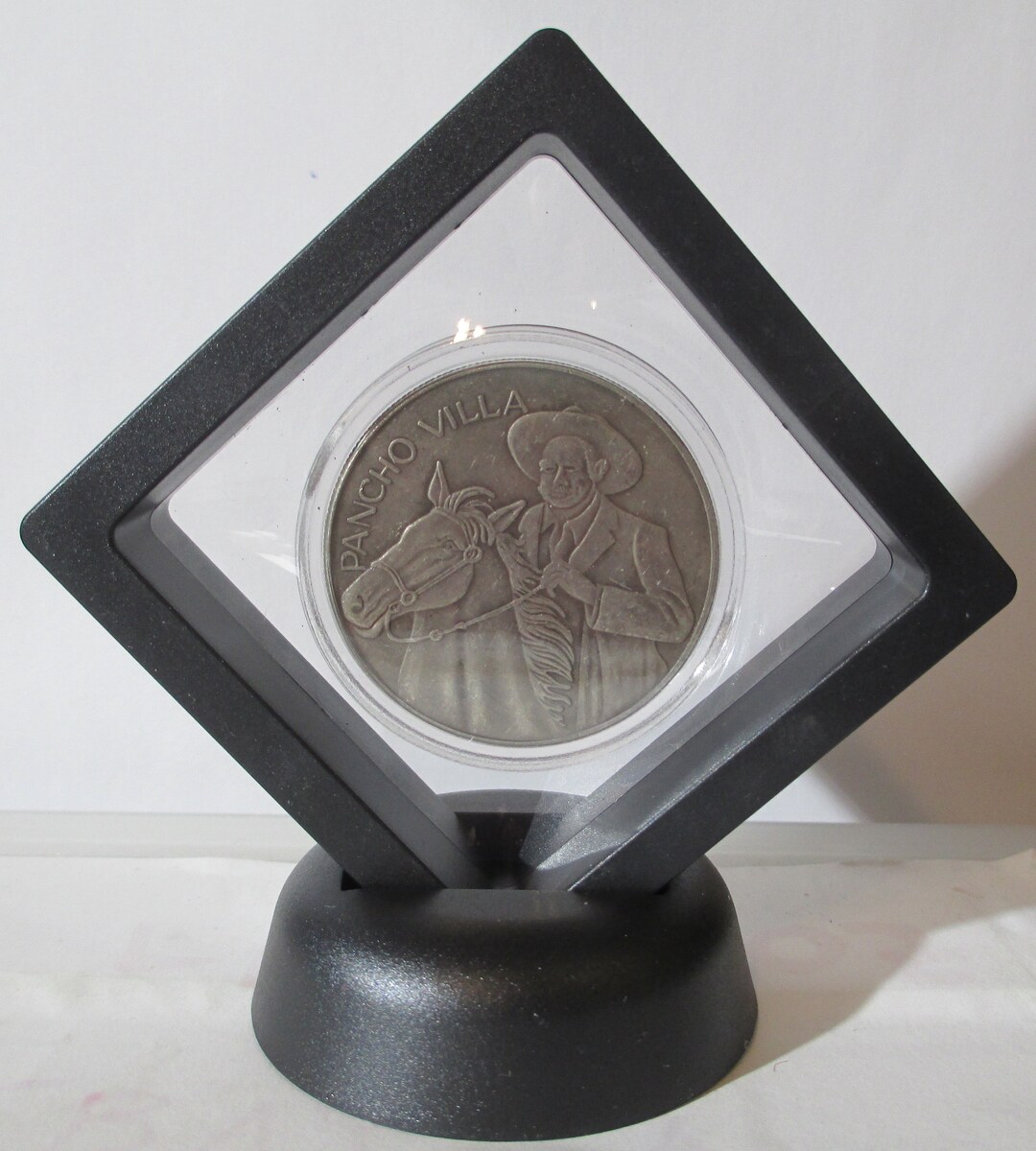High Relief Antique General Francisco "pancho" Villa Coin-framed With ...