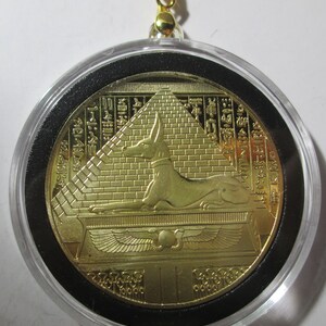 Anubis Egyptian God Gold COIN/PENDANT (air Tight Capsule) - Etsy