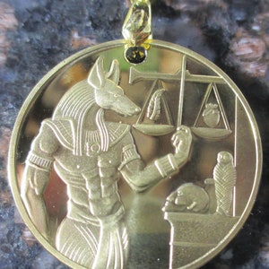 NEW Gold Anubis Egyptian God Coin/pendant - Etsy