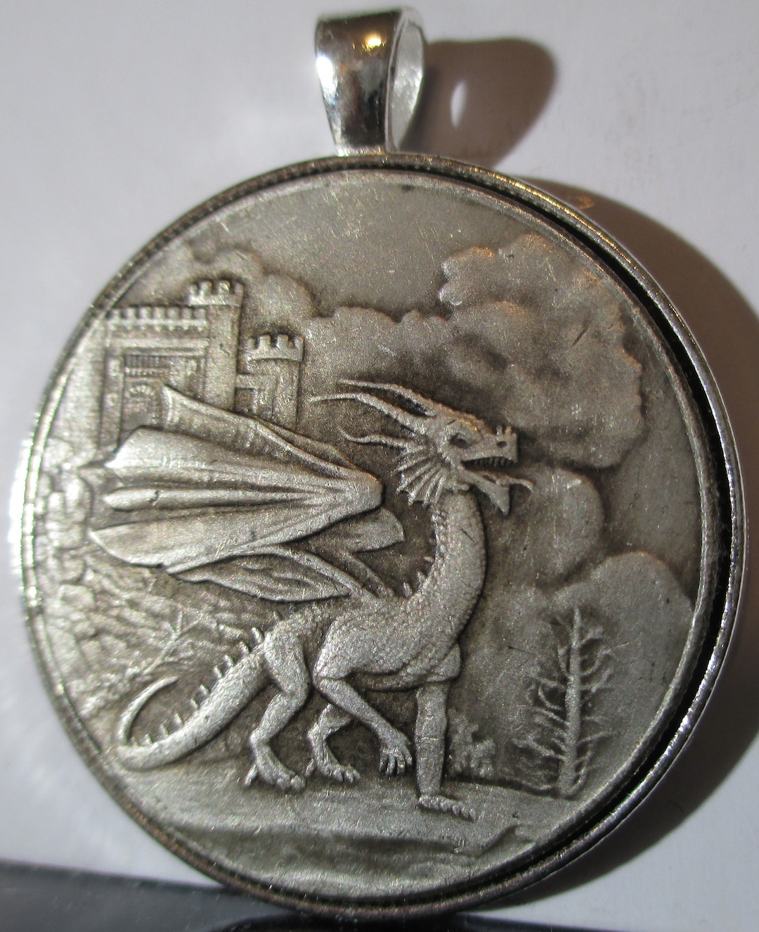 Celtic Lore - Welsh Red Dragon -coin/pendant - Etsy