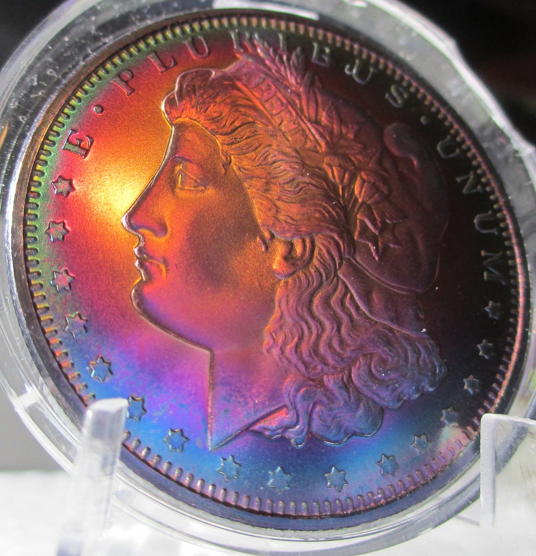 Morgan Dollar Rainbow Toned 1 Ounce Copper Round, STUNNING!!! - Etsy