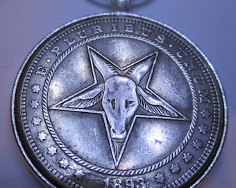 Silver Satan Coin - Etsy
