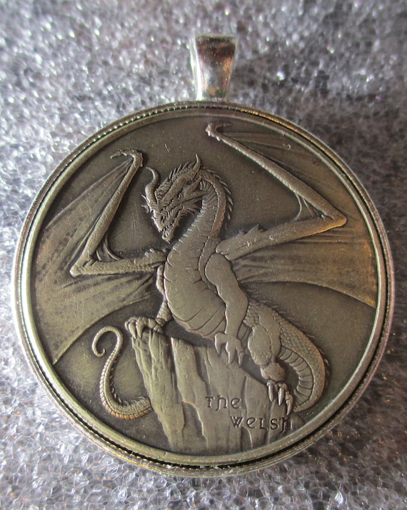 The Welsh Dragon HIGH RELIEF Coin/pendant - Etsy