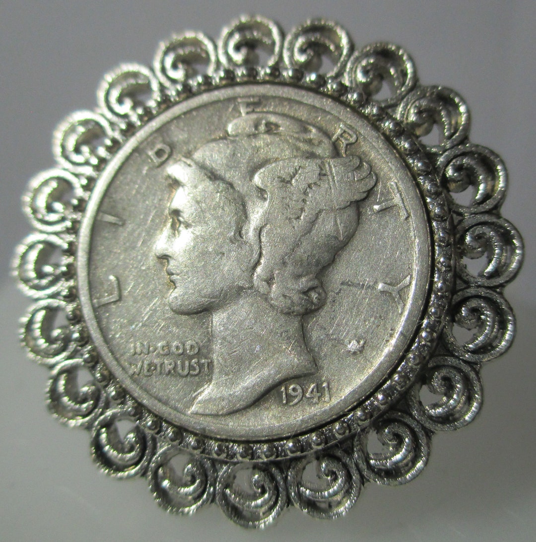 Adjustable Mercury Dime Ring, New Design - Etsy