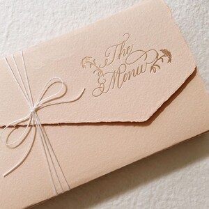 Calligraphy Menu, Custom Menu, Wedding Menu - Etsy