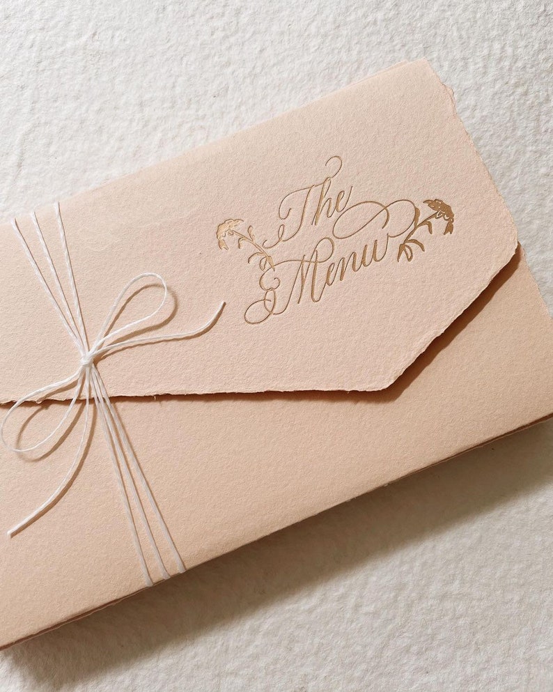 Calligraphy Menu, Custom Menu, Wedding Menu - Etsy