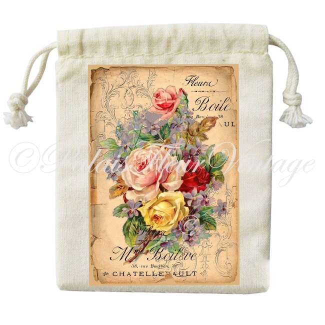 Vintage Chic Shabby Roses Printable Instant Digital Download Antique ...