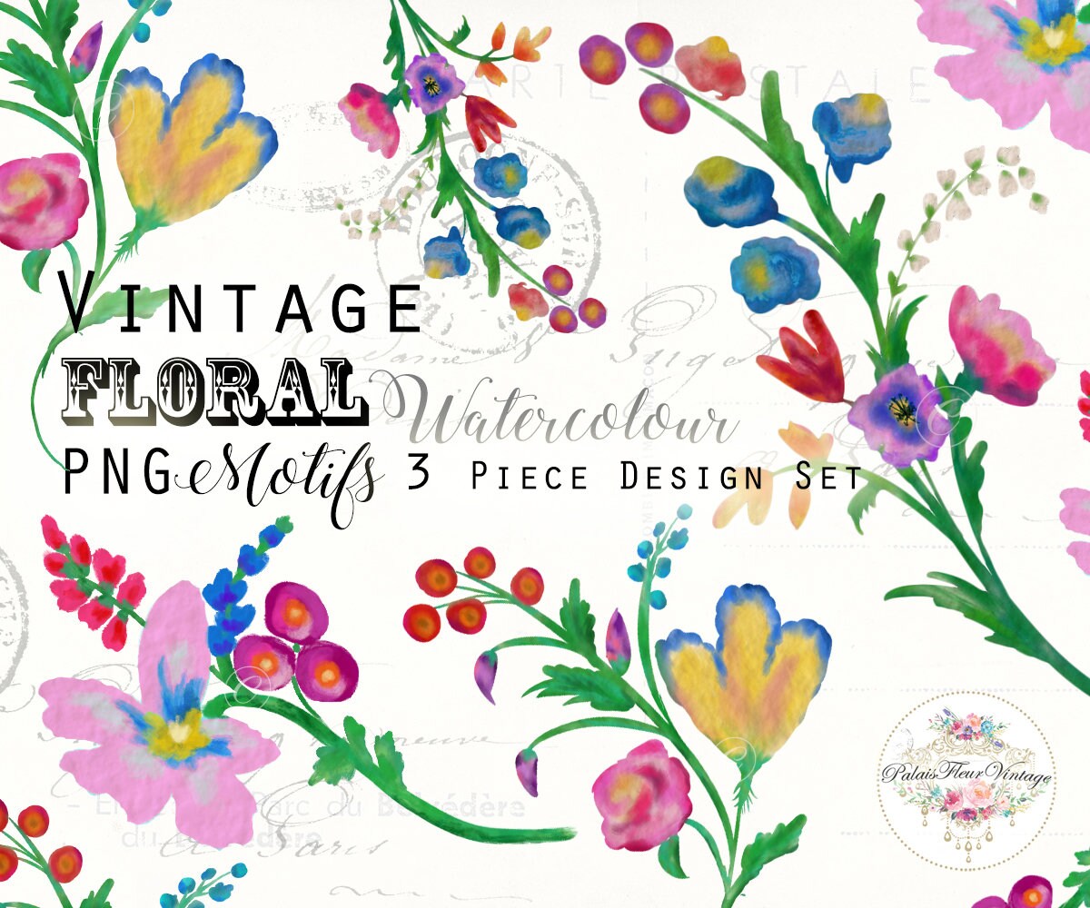 Watercolor PNG Instant Clipart Roses: Peonies, Roses, Flowers, Posies ...