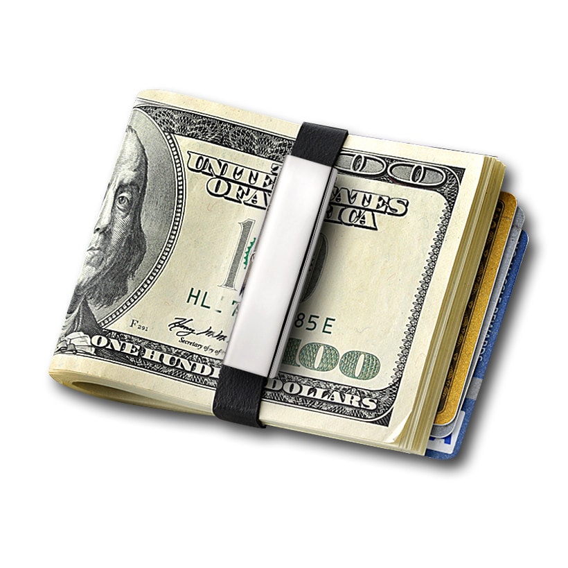 Money Band GB1000 - Classic Sterling Silver Elastic Money Band With ...