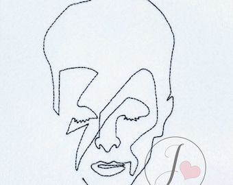 David Bowie Outline - Etsy