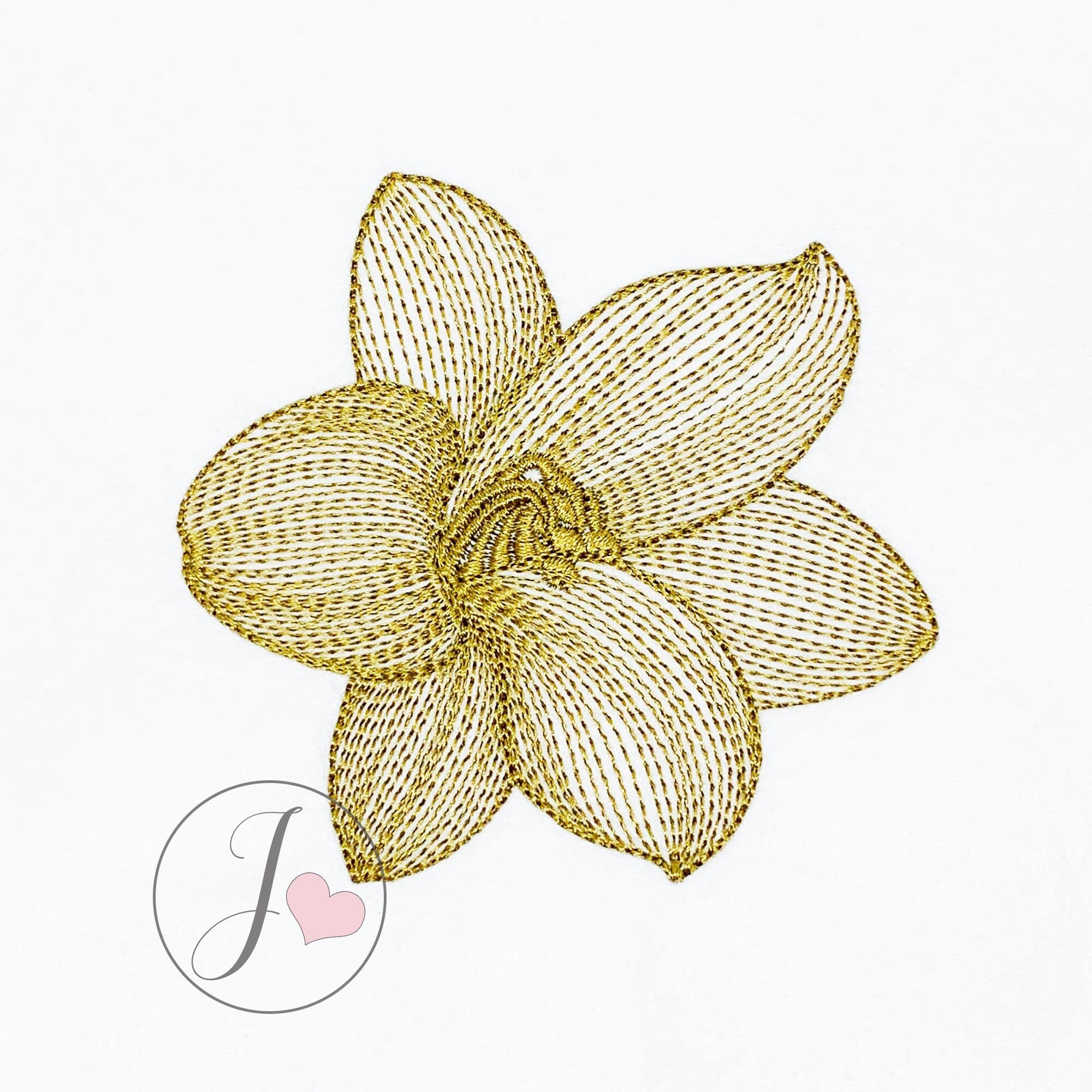 Lilly Flower Embroidery Design, Flower Embroidery Designs, Machine ...
