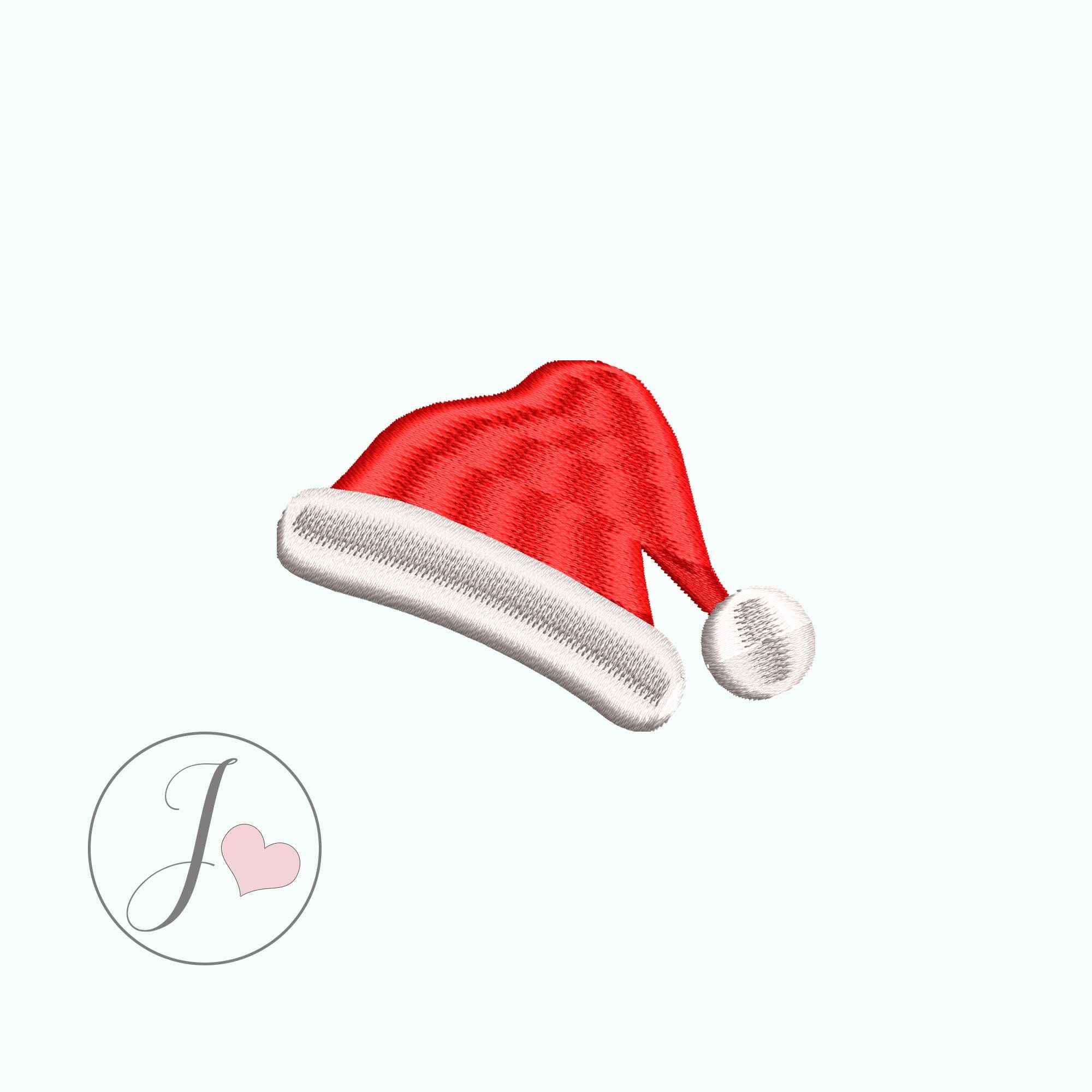 Santa's Hat Mini Embroidery Design Christmas Hat | Etsy