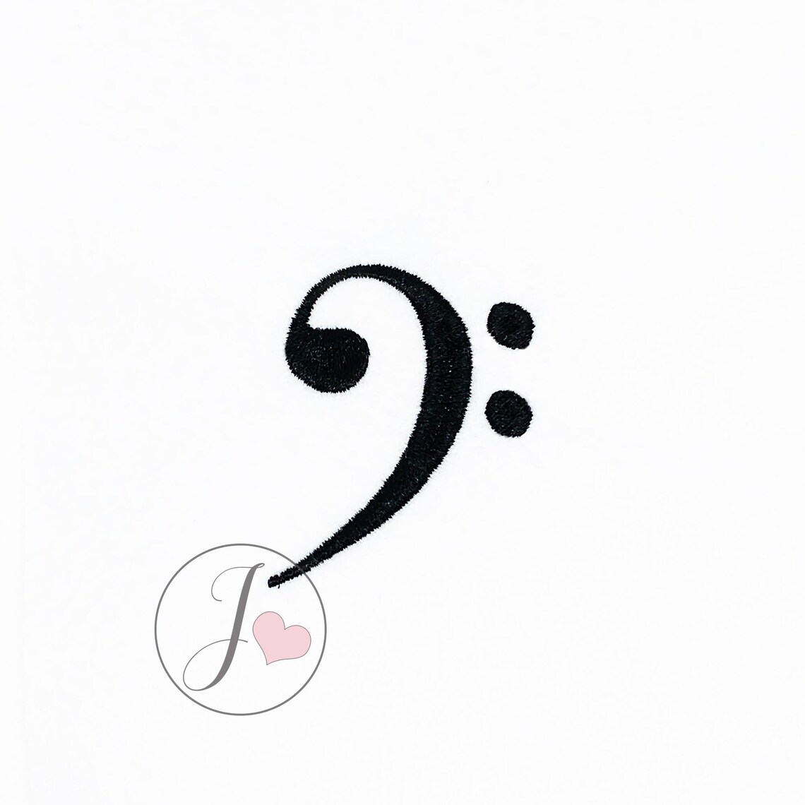 Musical Note Embroidery Design Bass Clef Embroidery Design - Etsy