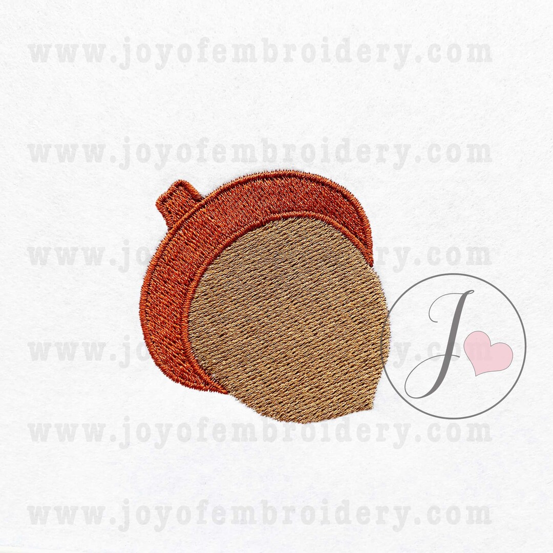 Acorn Machine Embroidery Design, Fall Autumn Pattern (instant Download ...