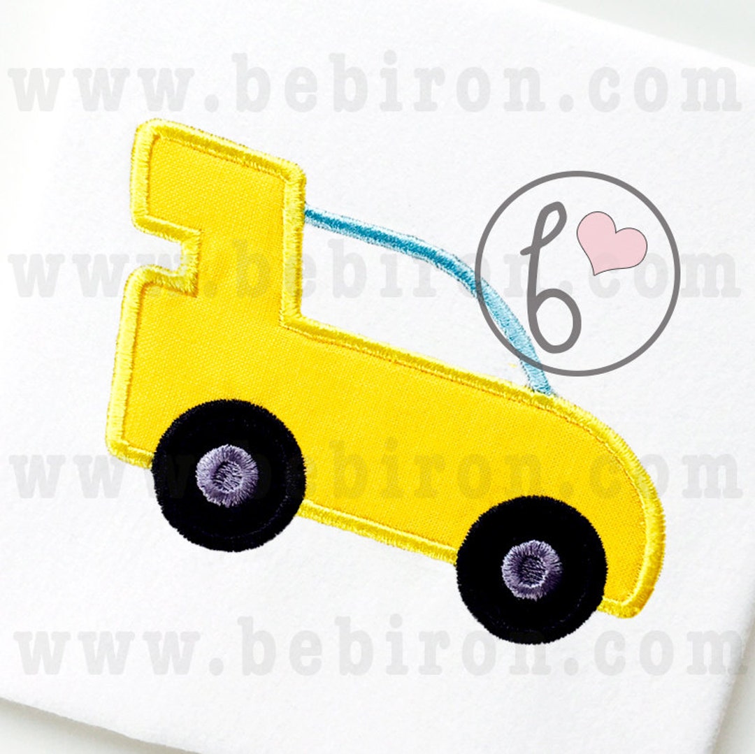 Car Applique Design, Machine Embroidery Pattern, Instant Download - Etsy