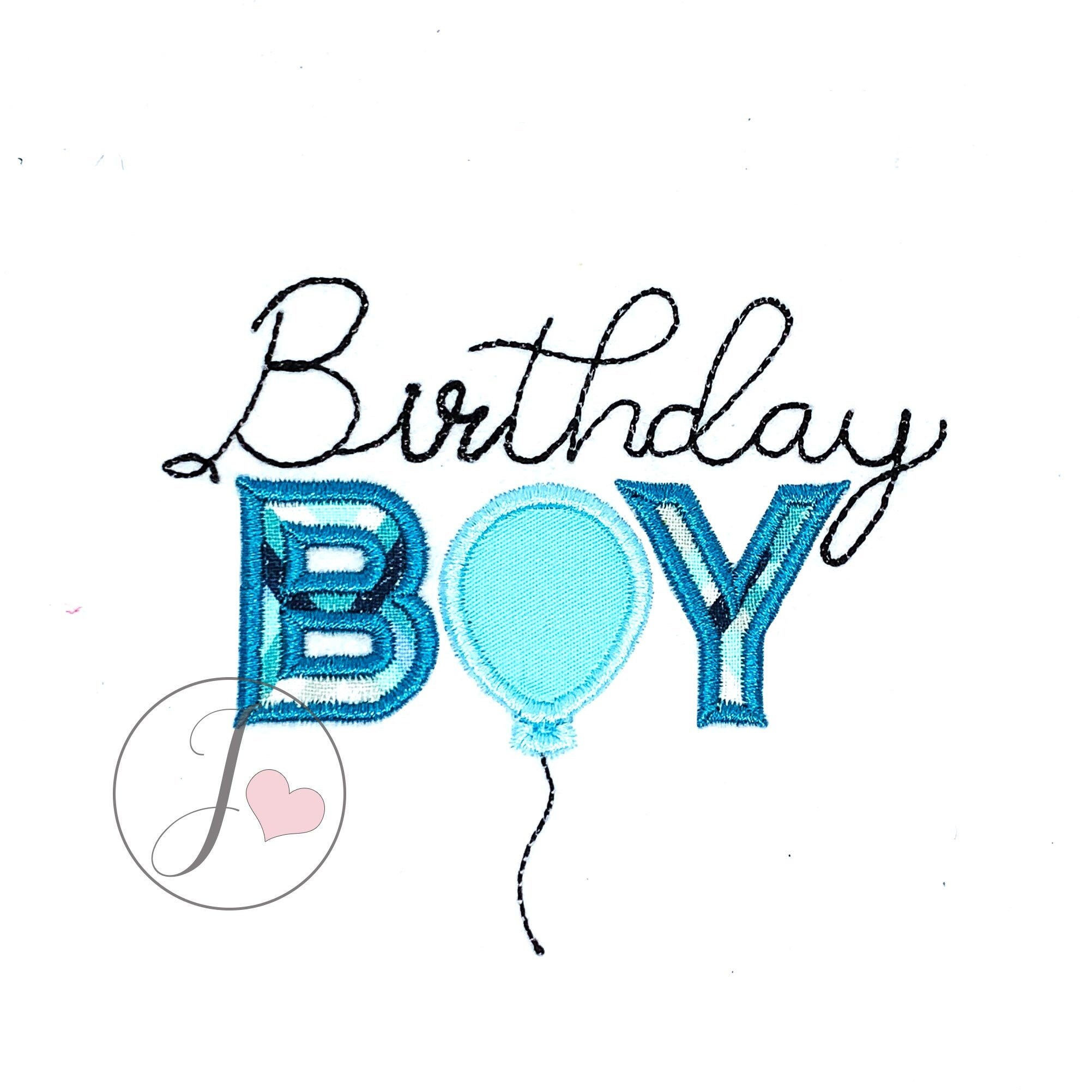 Birthday Boy Applique Design Birthday Applique Designs | Etsy