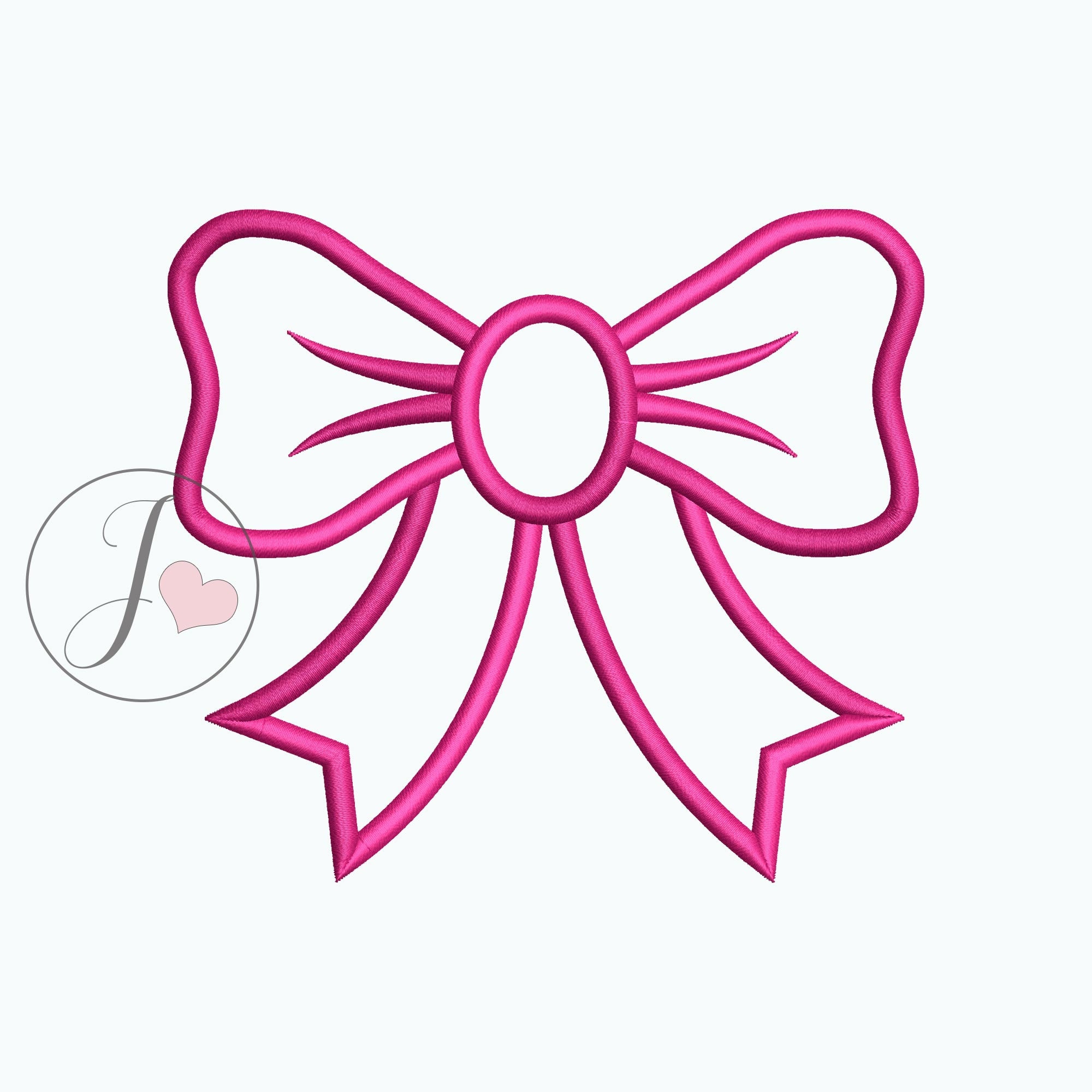 Bow Applique Designs, Machine Embroidery (3 Sizes) - Etsy