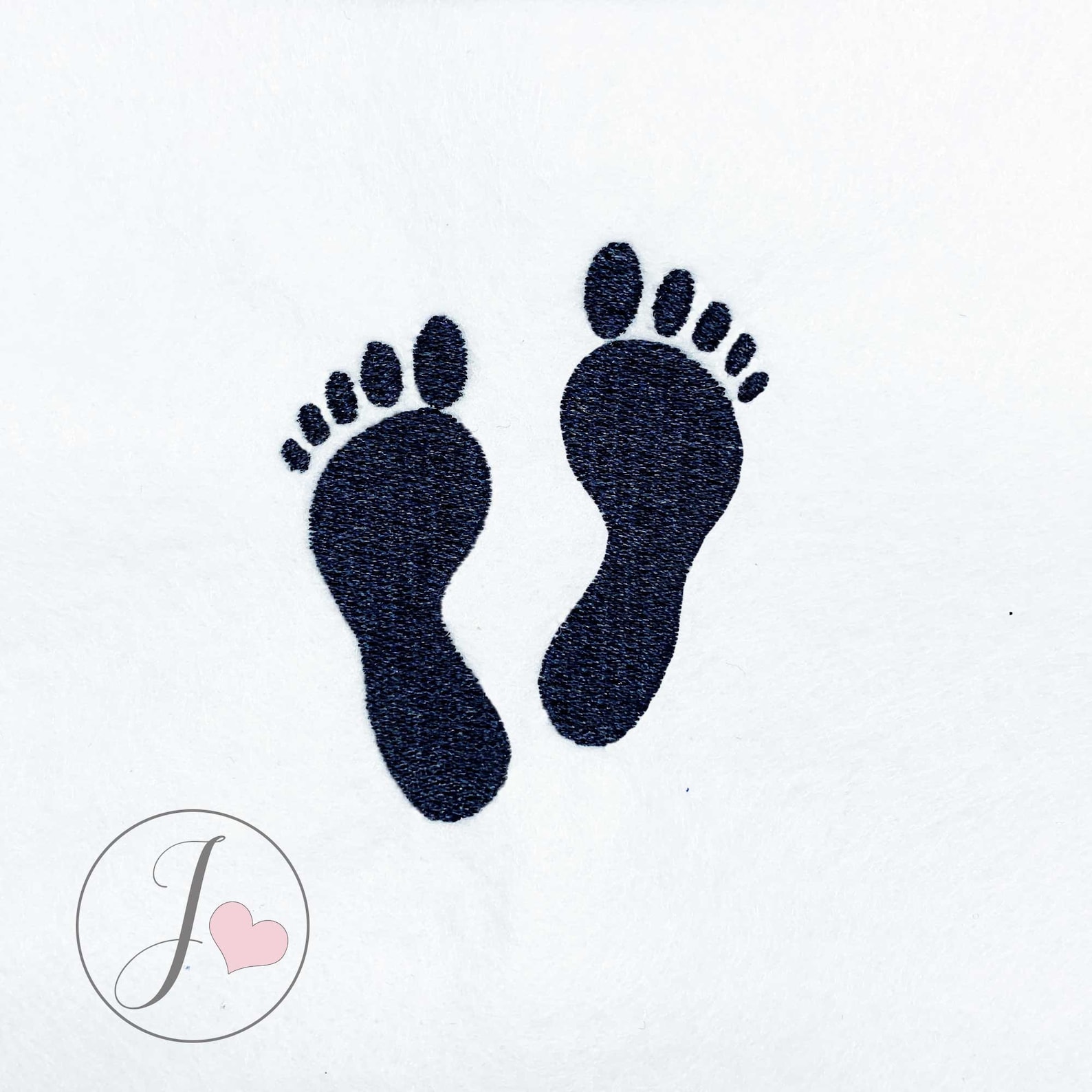 Footprints Mini Embroidery Design Foot Mark Embroidery - Etsy