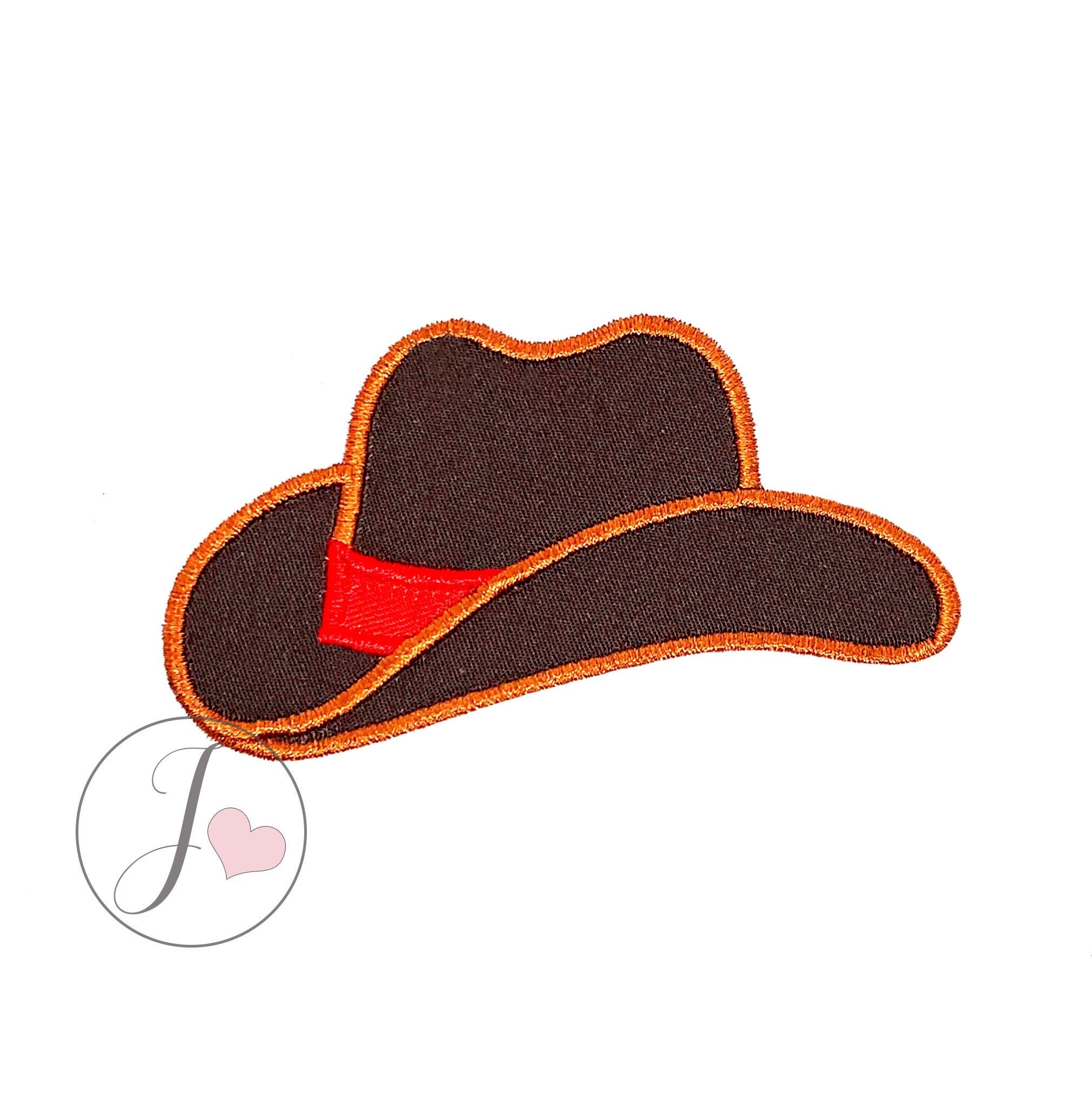 Cowboy Hat Applique Design Machine Applique Design | Etsy