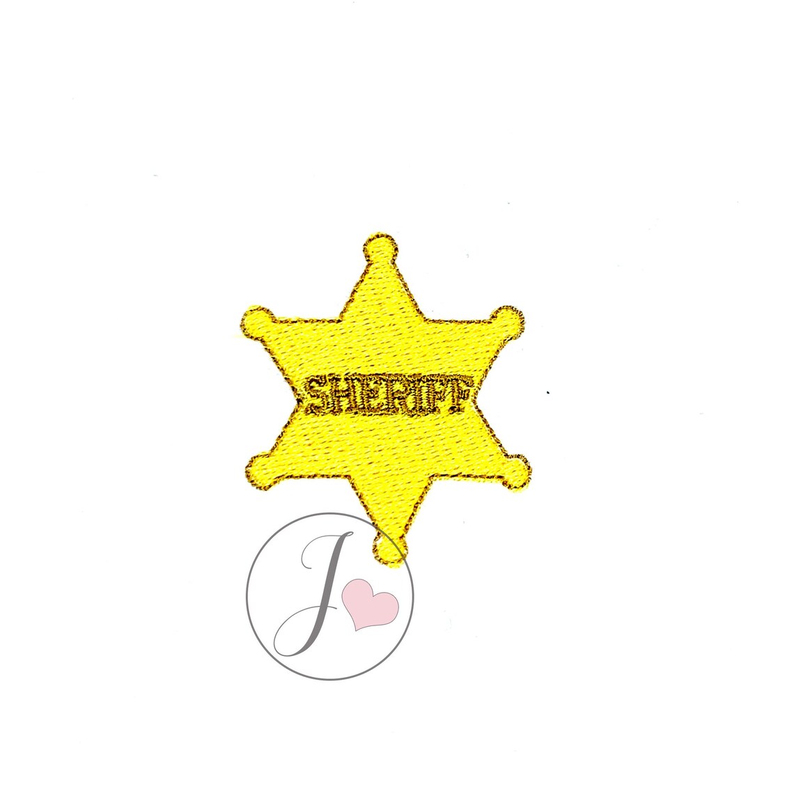 Sheriff Badge Embroidery Design Sheriff Embroidery Design | Etsy