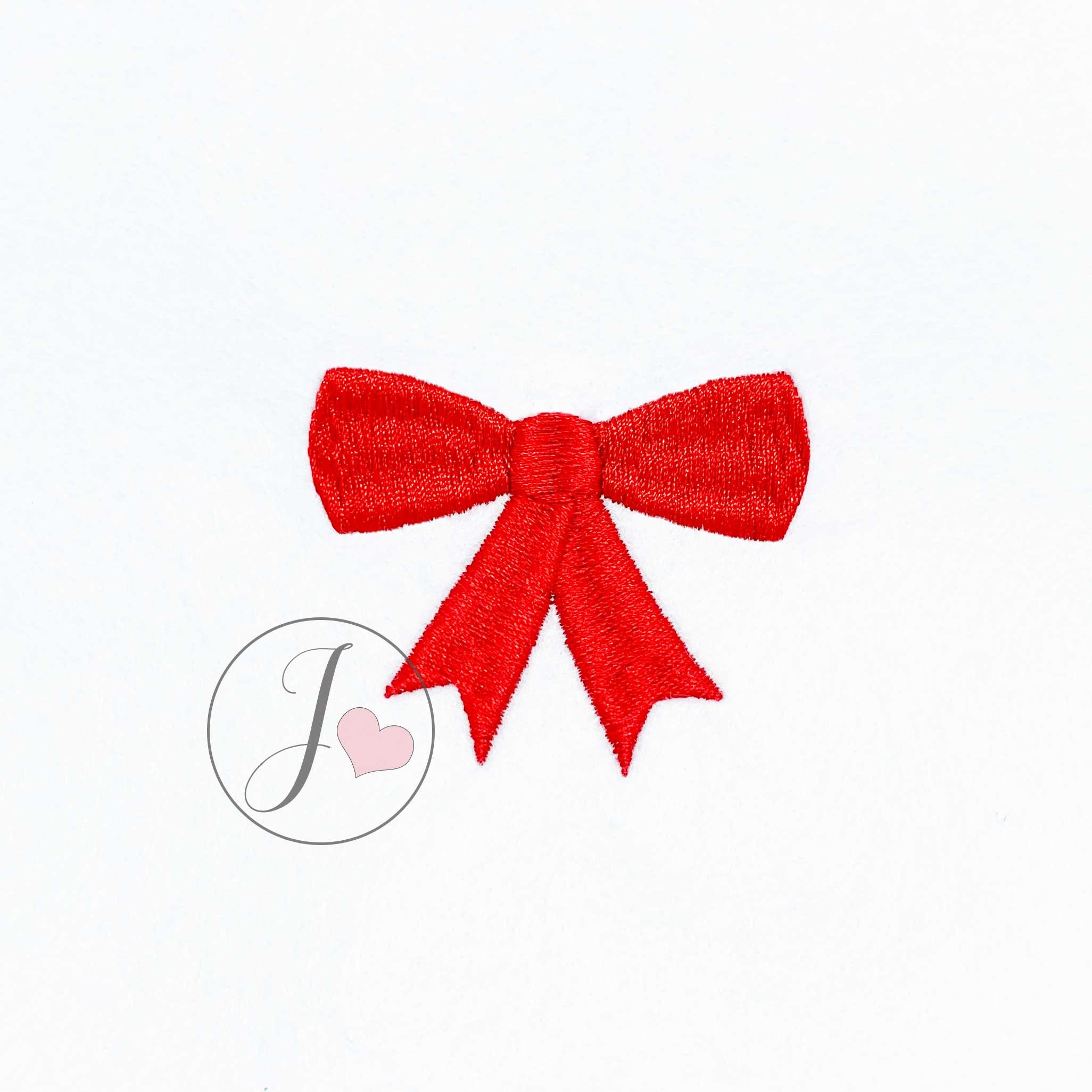 Bow Mini Embroidery Design, Bow Filled Stitch Embroidery Pattern ...