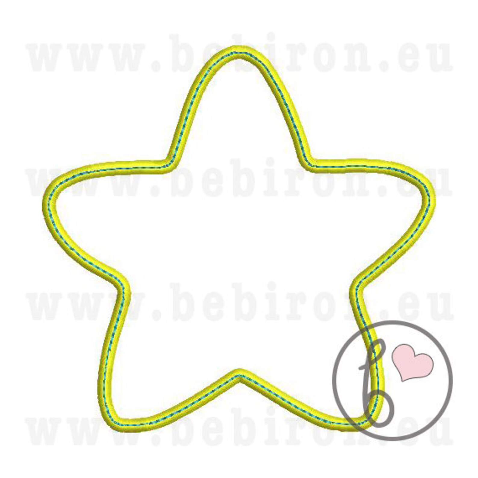 Star Applique Design Machine Embroidery Pattern Instant | Etsy